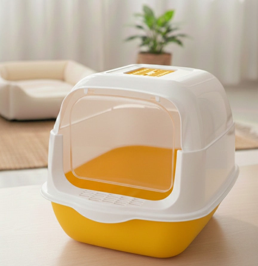 CozyPaws Privacy Litter Box | Covered Cat Toilet Tray – PetsPark.pk
