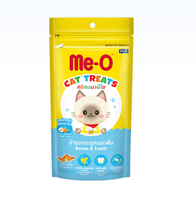 MeO Cat Dry Treats - Tuna, Chicken and Eggs 50Grams – PetsPark.pk