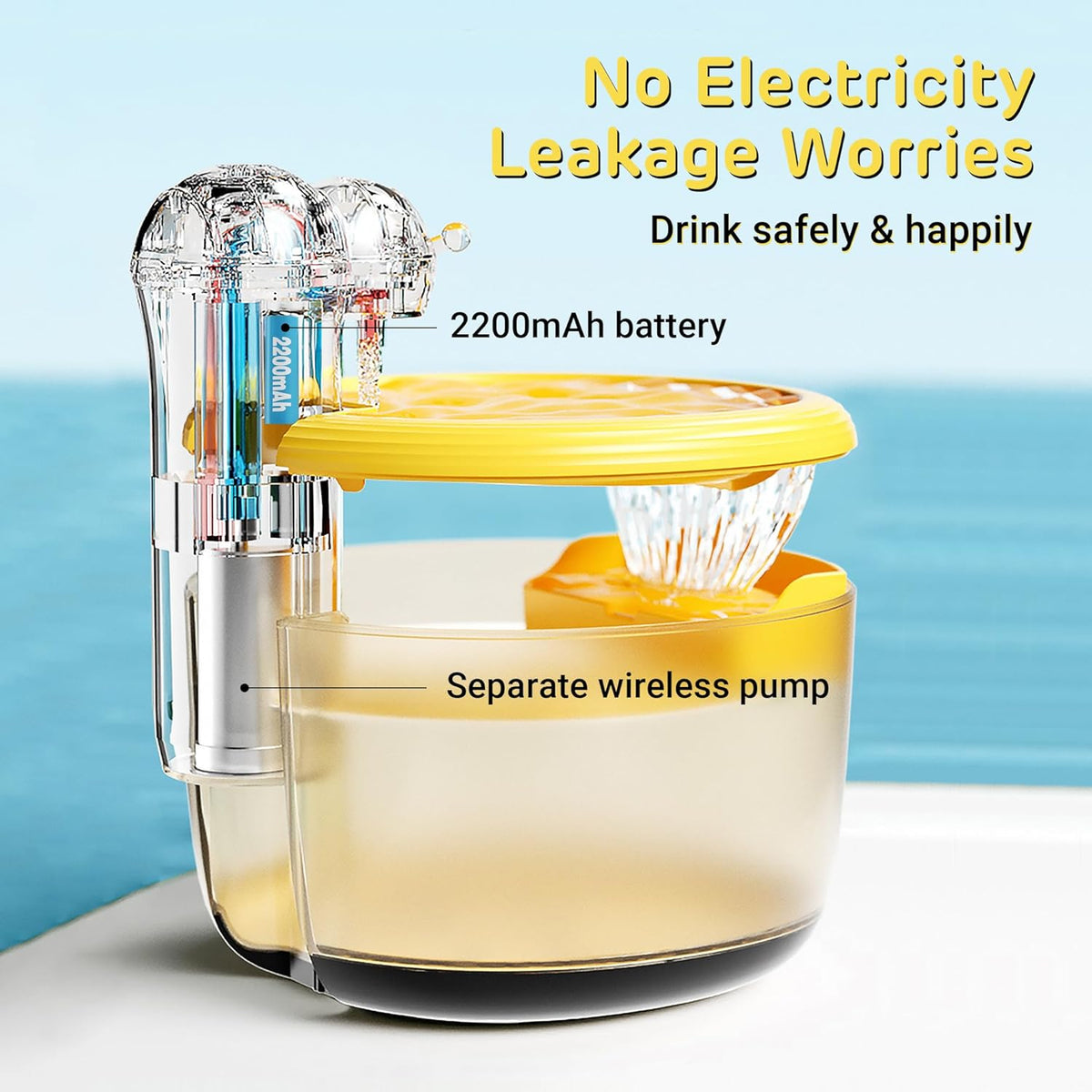 Smart Wireless Bee Fountain for Pets with Motion Sensor – Pets Park PK